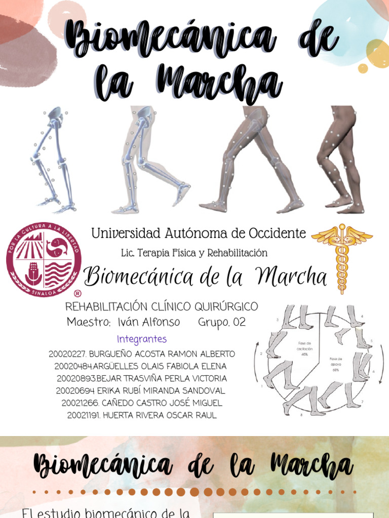 Biomecánica de La Marcha | PDF | Oscilación | Pie