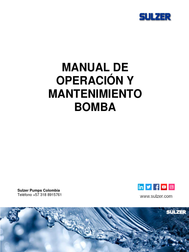 Manual Sulzer | PDF | Pump | Bearing (Mechanical)