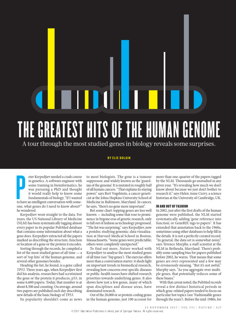 The Greatest Hits of The Human Genome | PDF | Gene | Hiv