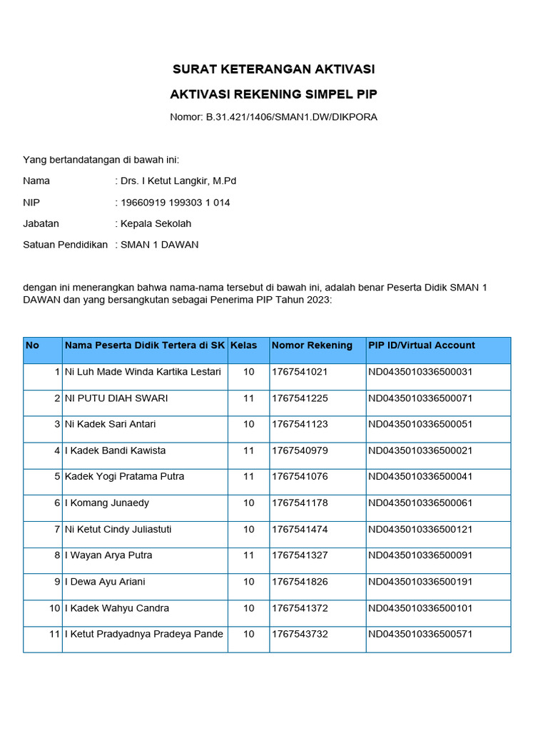 Beasiswa Pip 2023 | PDF