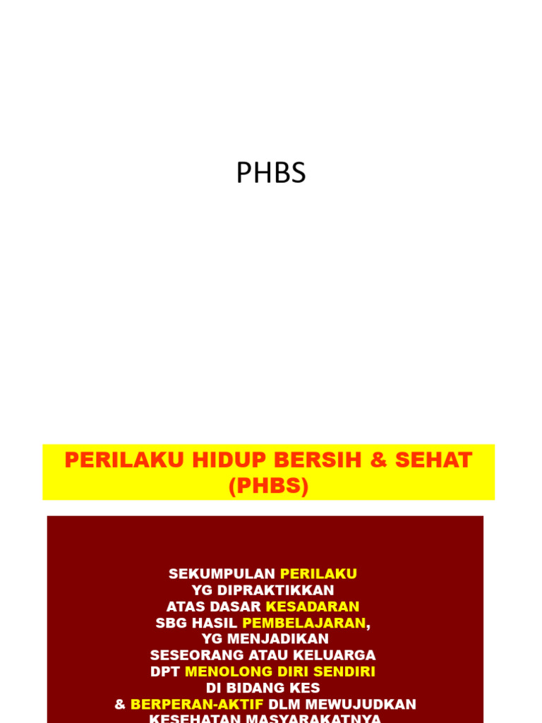 10 - PHBS | PDF