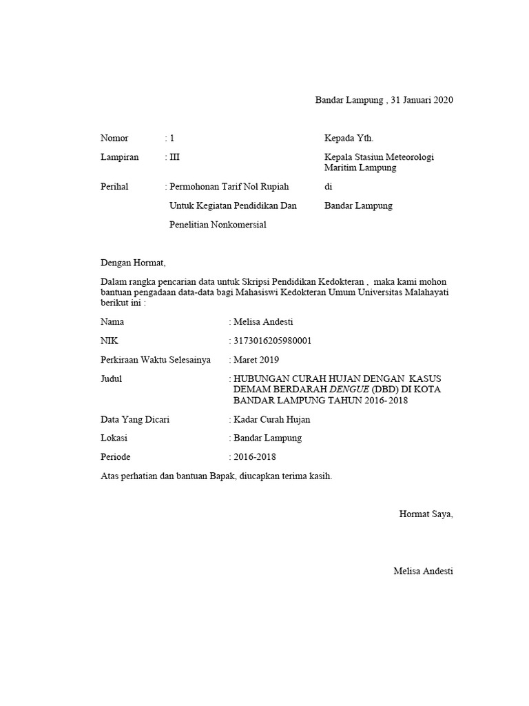 Surat Nol Rupiah Perorangan | PDF