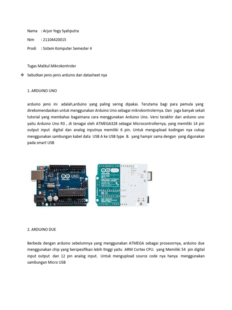 Panduan Arduino untuk Mahasiswa | PDF