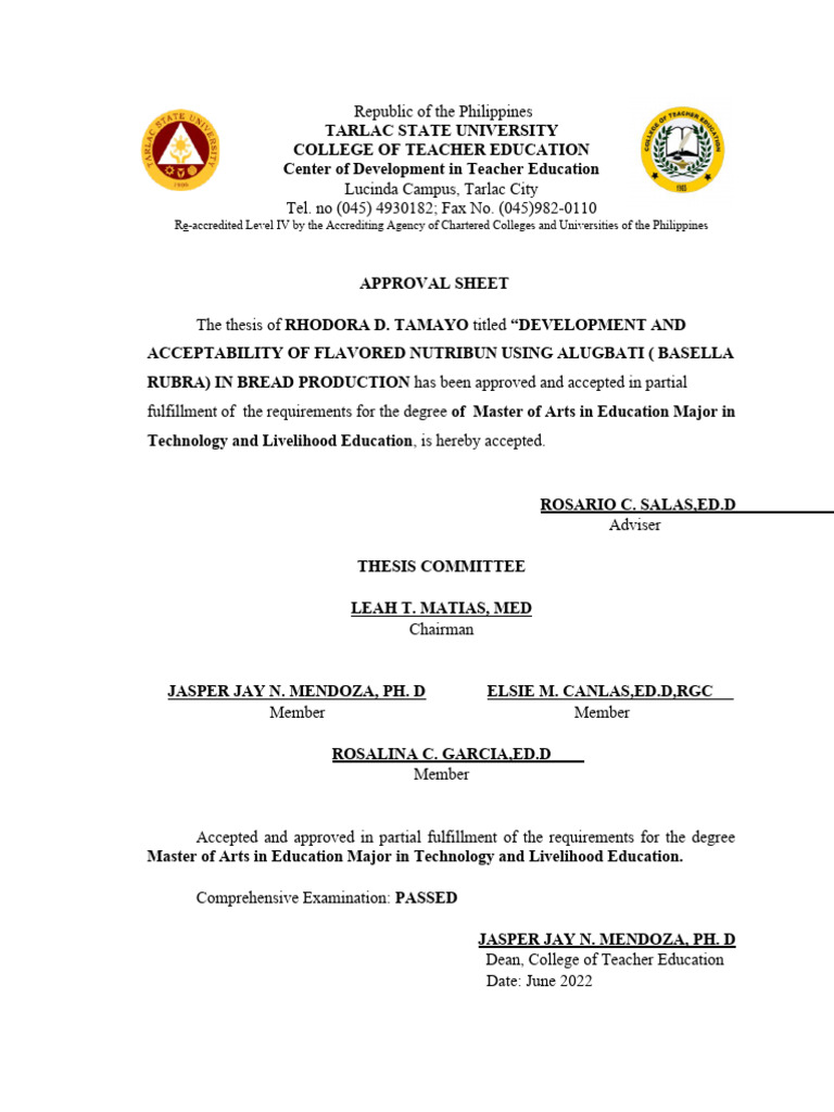 Preliminary Basella (Autorecovered) | PDF | Taste | Thesis