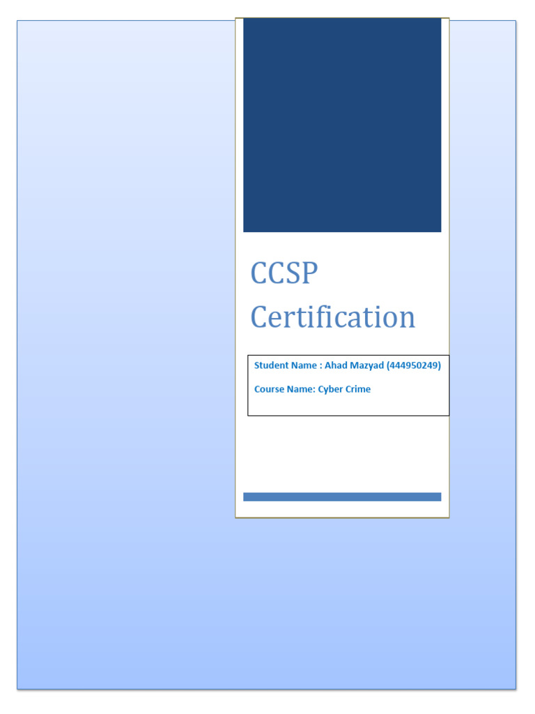 CCSP | PDF