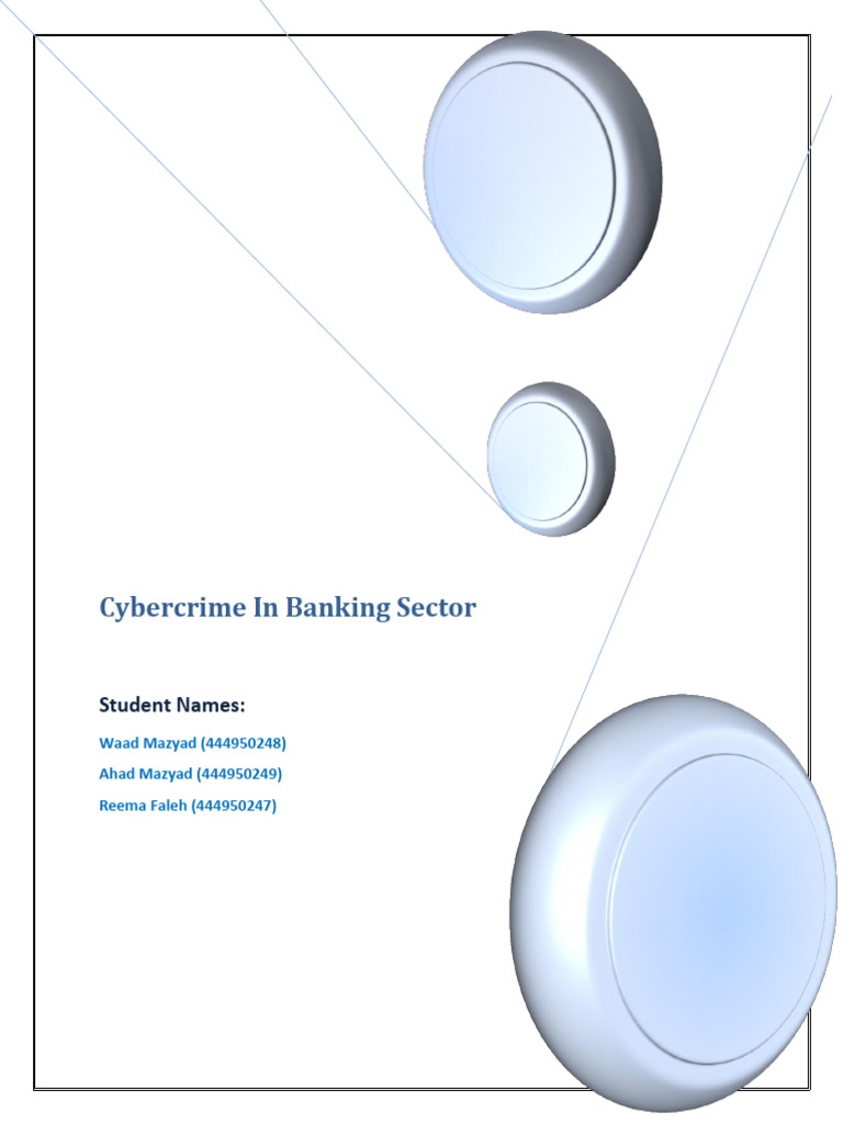 Cybercrime in Banking Sector | PDF | Cybercrime | Phishing