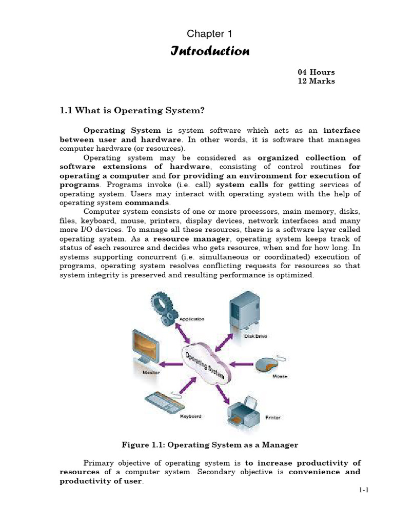 Chapter 1 - Introduction | PDF | Operating System | Process (Computing)