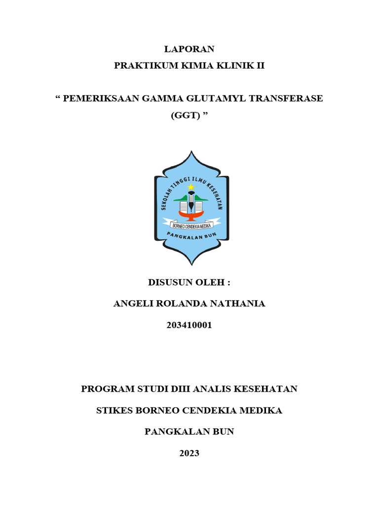 Pemeriksaan GGT: Nilai Normal dan Metode | PDF