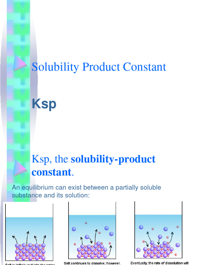 Solubility Product Constant 1 | PDF