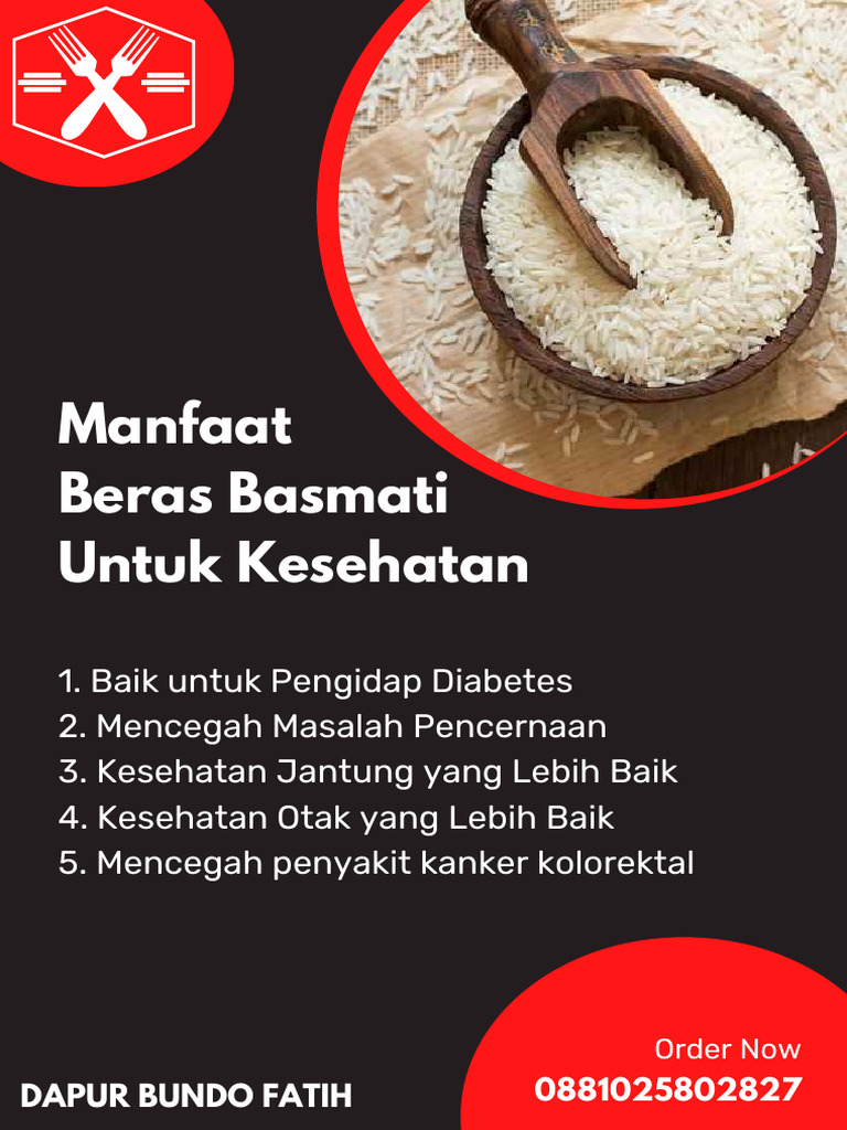 Manfaat Beras Basmati Untuk Kesehatan | PDF