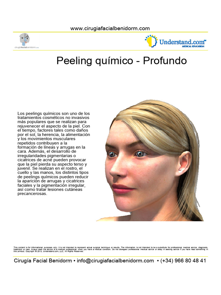 Peeling químico - Profundo | PDF | Piel | Cicatrización de la herida