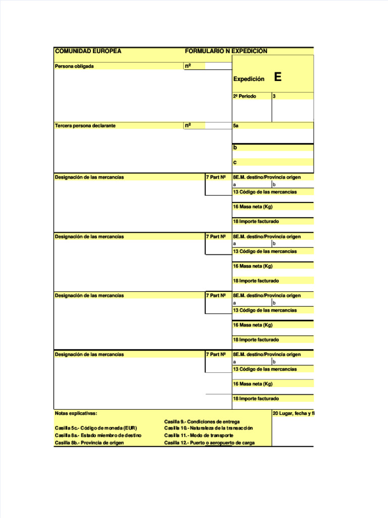PDF Intrastat Excel Anexos - Compress | PDF