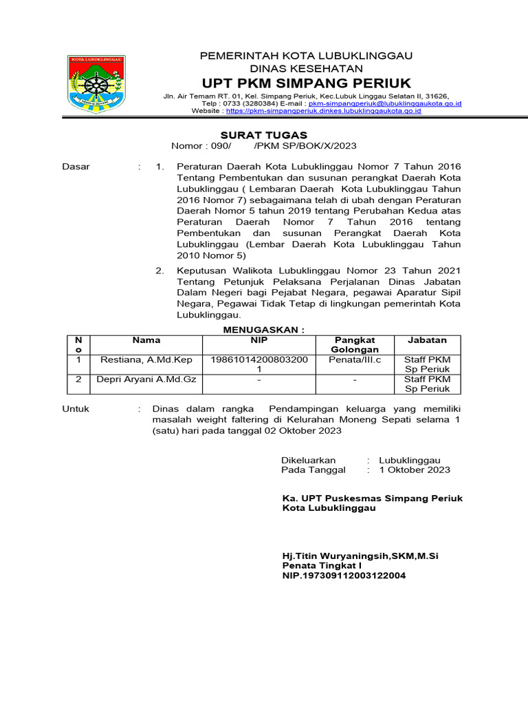 Surtu Weight Faltering Bulan Okt | PDF