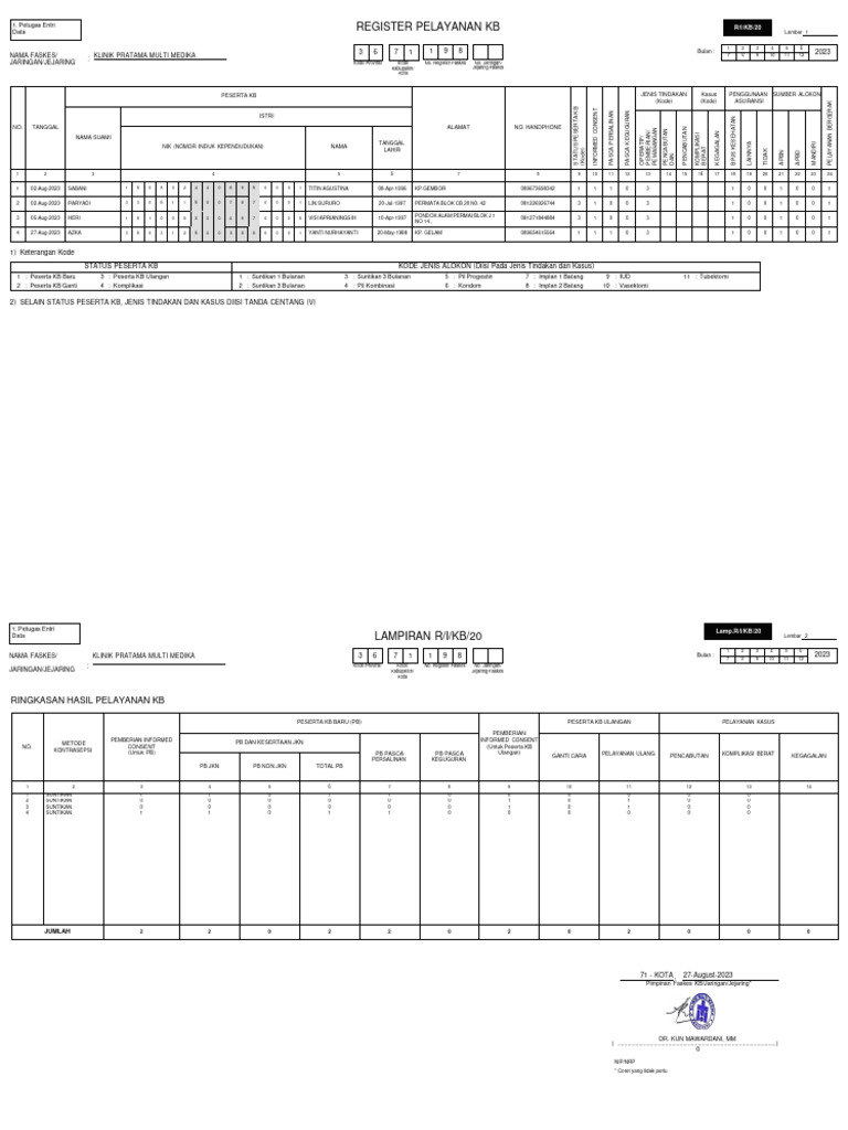 r1 Yankb Agustus 2023 | PDF