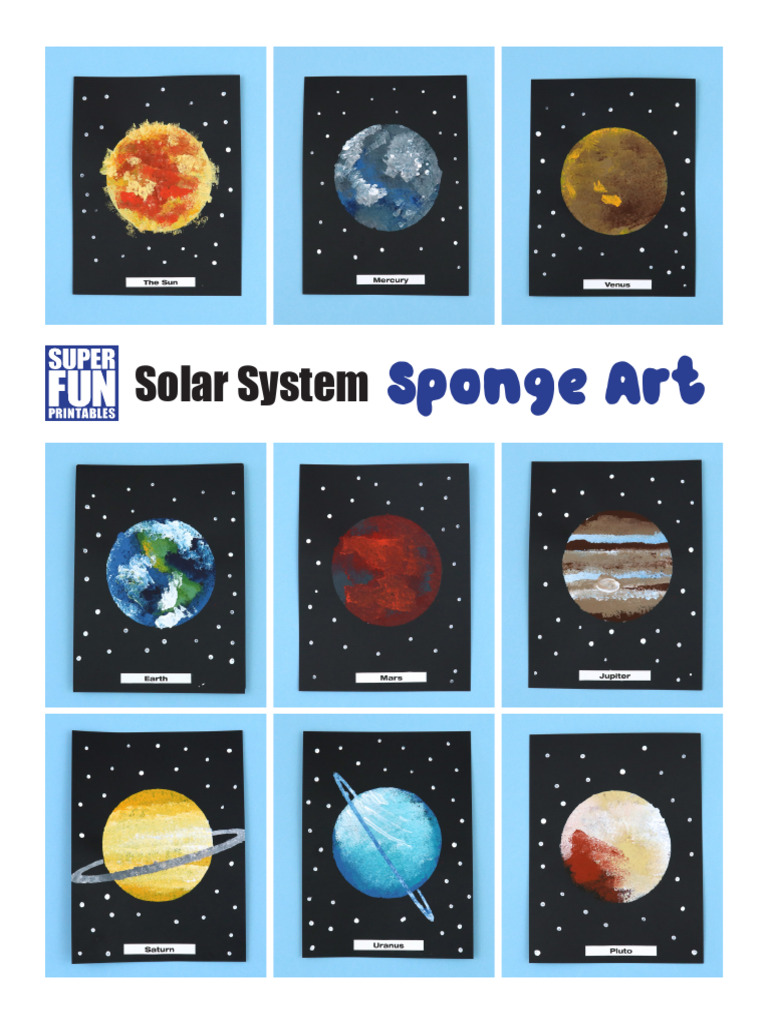 Solar System Sponge Art | PDF