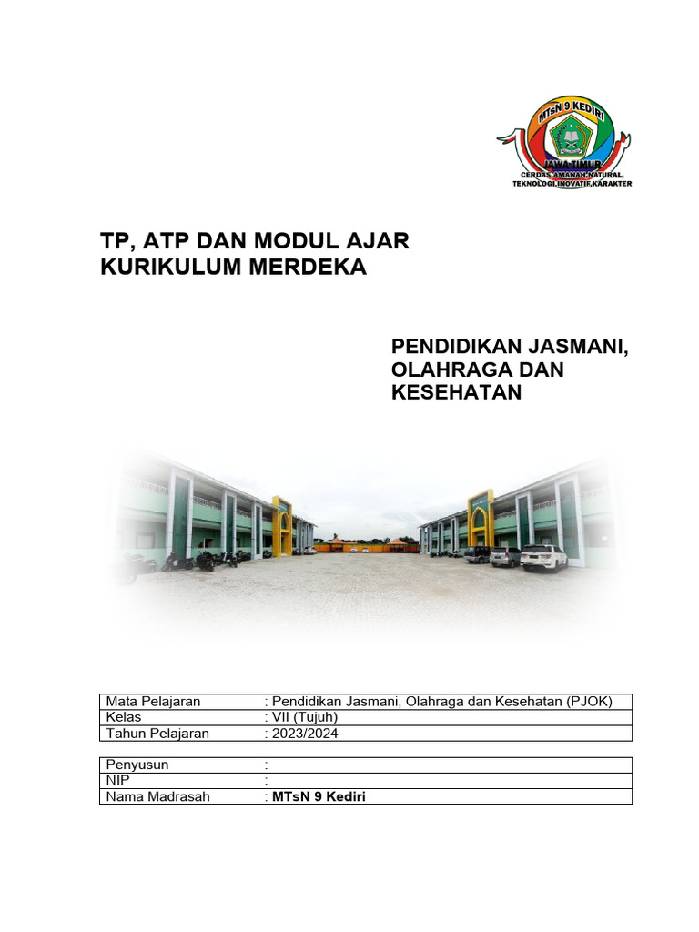 Modul Ajar PJOK - A - Cover | PDF