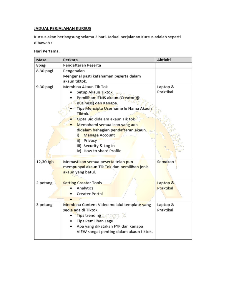 Tentatif Program Pdf
