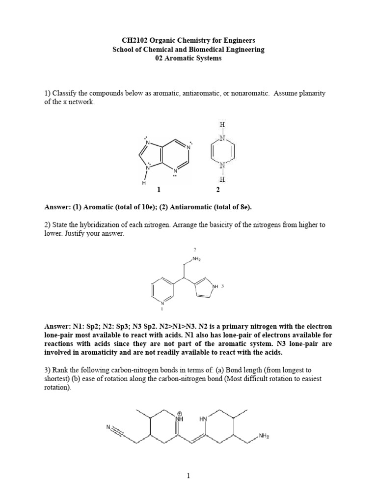 Aromatic Systems in Organic Chemistry | PDF | Science & Mathematics