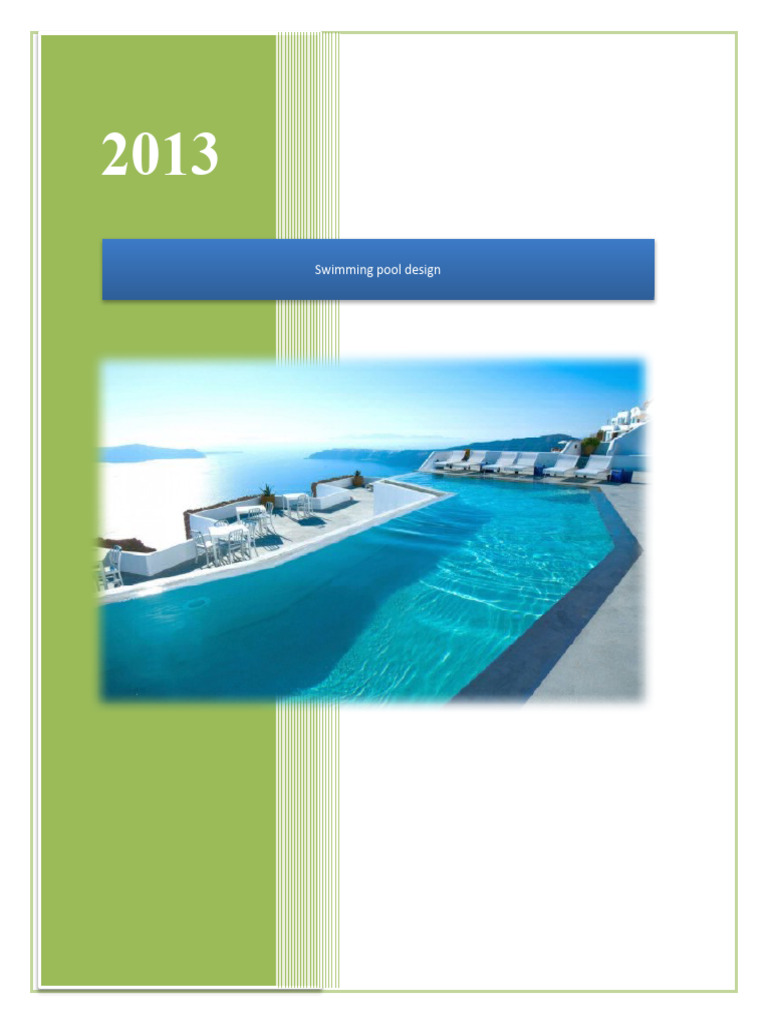 Swimming Pool Design Guide | PDF | Teaching Methods & Materials ...