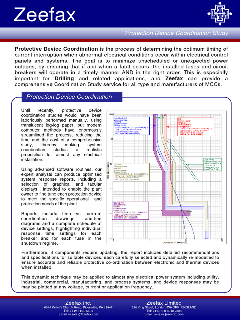 Coordination Study New Blu Zeefax | PDF | Fuse (Electrical ...