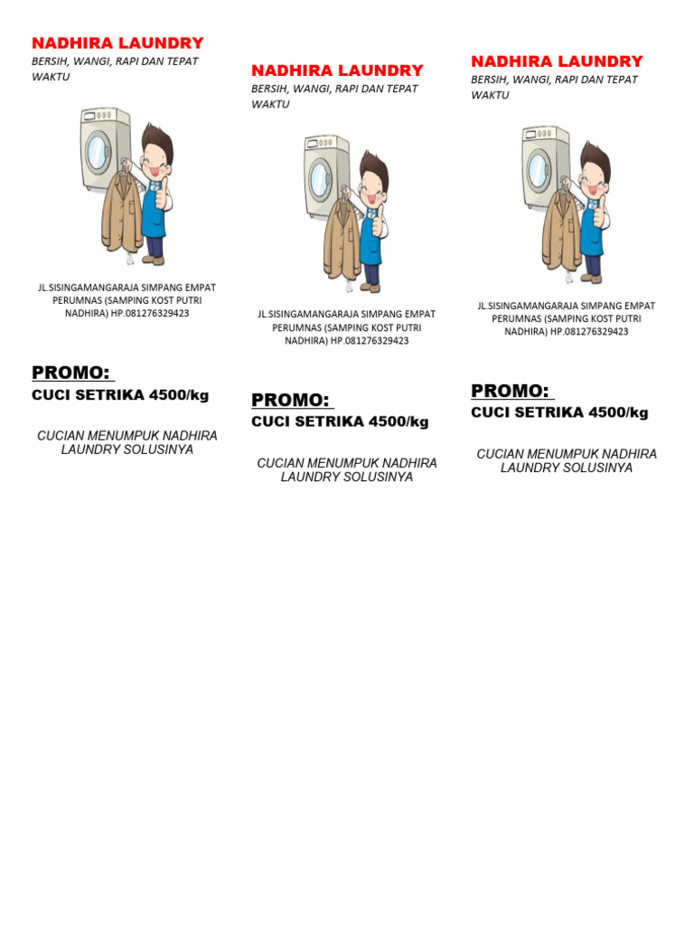 Brosur Laundry | PDF