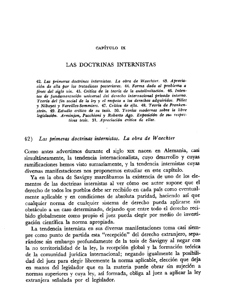 Escuela de Pillet y Los Méritos de La Doctrina de Pillet. | PDF