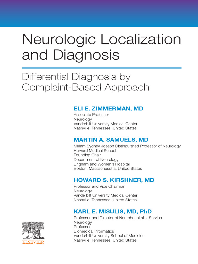 Front Matter 2023 Neurologic Localization and Diagnosis | PDF