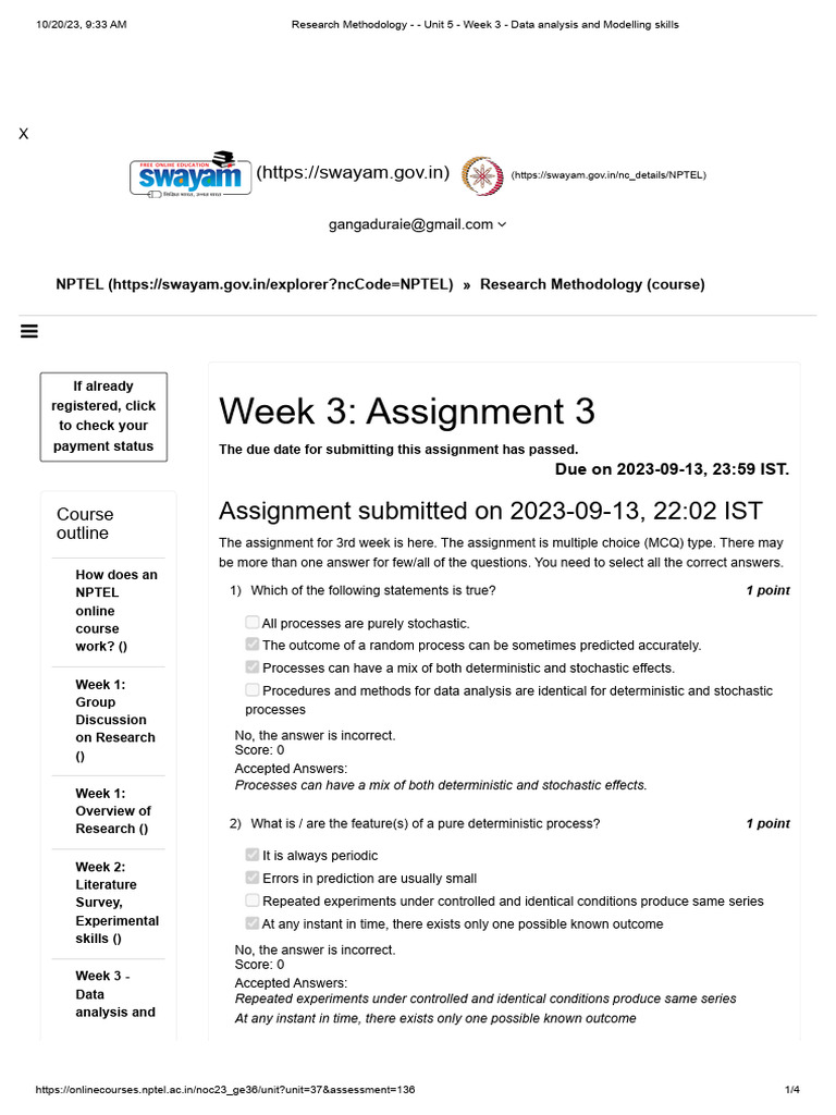 Research Methodology - Unit 5 - Week 3 - Data Analysis and Modelling Skills | PDF | Estimator ...