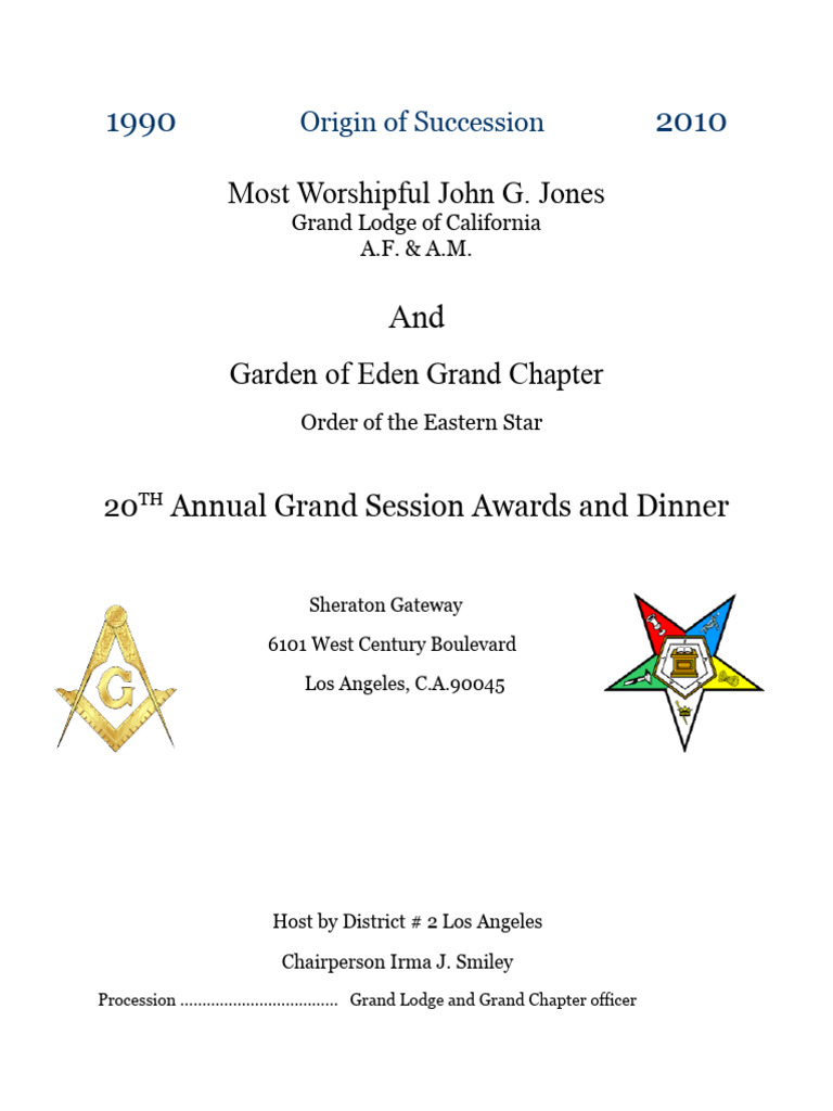 2010 Banquet Grand Session | PDF | Freemasonry | Fraternities