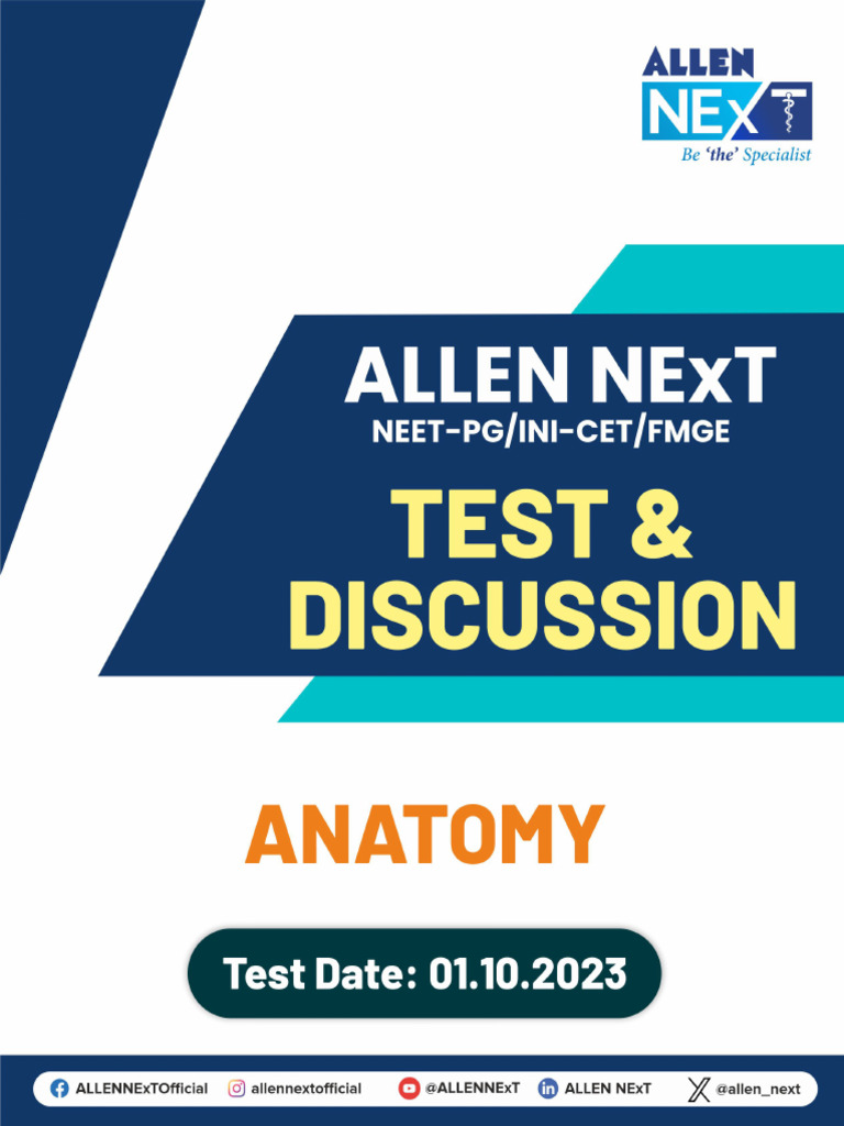 FMGE T & D Anatomy 1st Oct. 2023 - Questions | PDF
