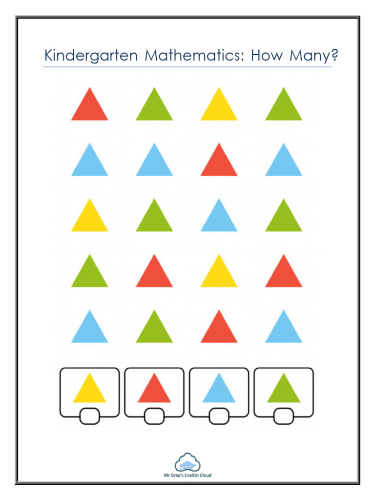 Kindergarten Math Worksheets Count | PDF | Teaching Methods & Materials