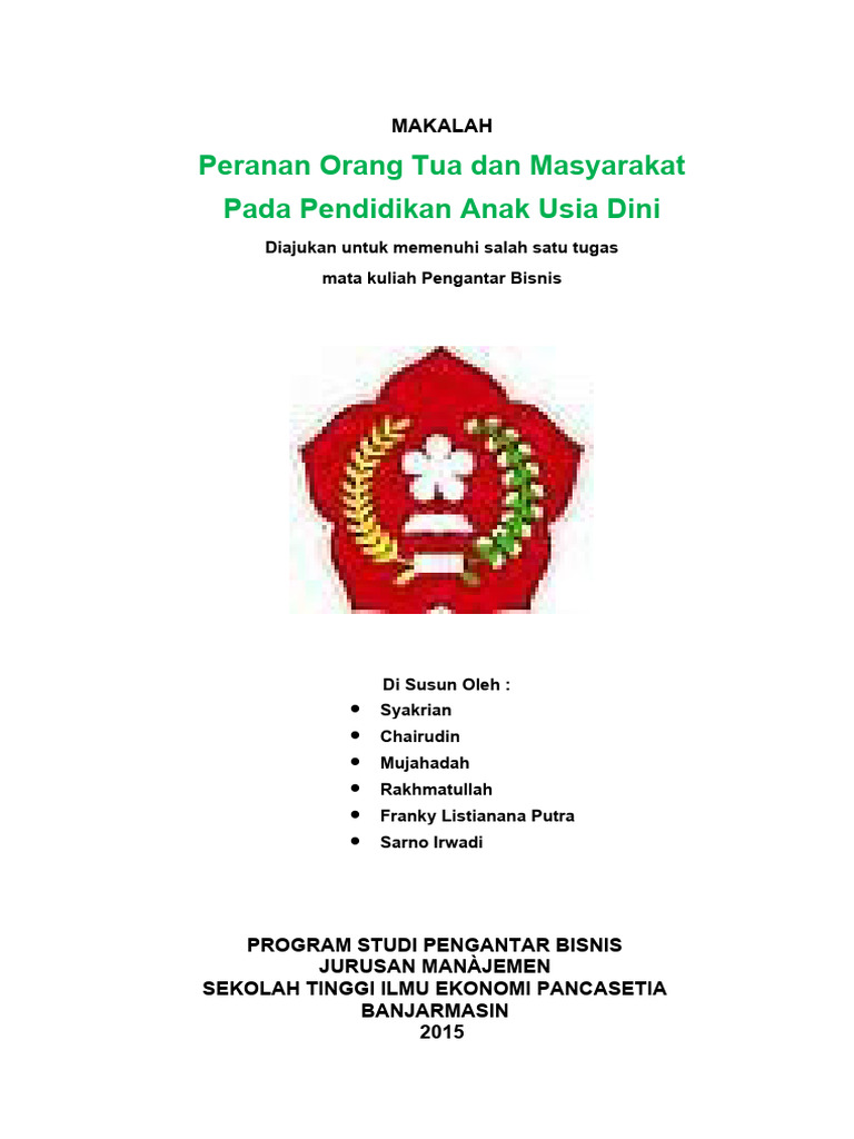 Peran Masyarakat dalam PAUD | PDF
