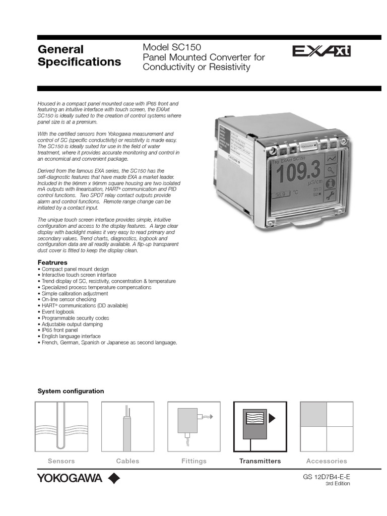 Comnductivity Meter SC 150 | PDF