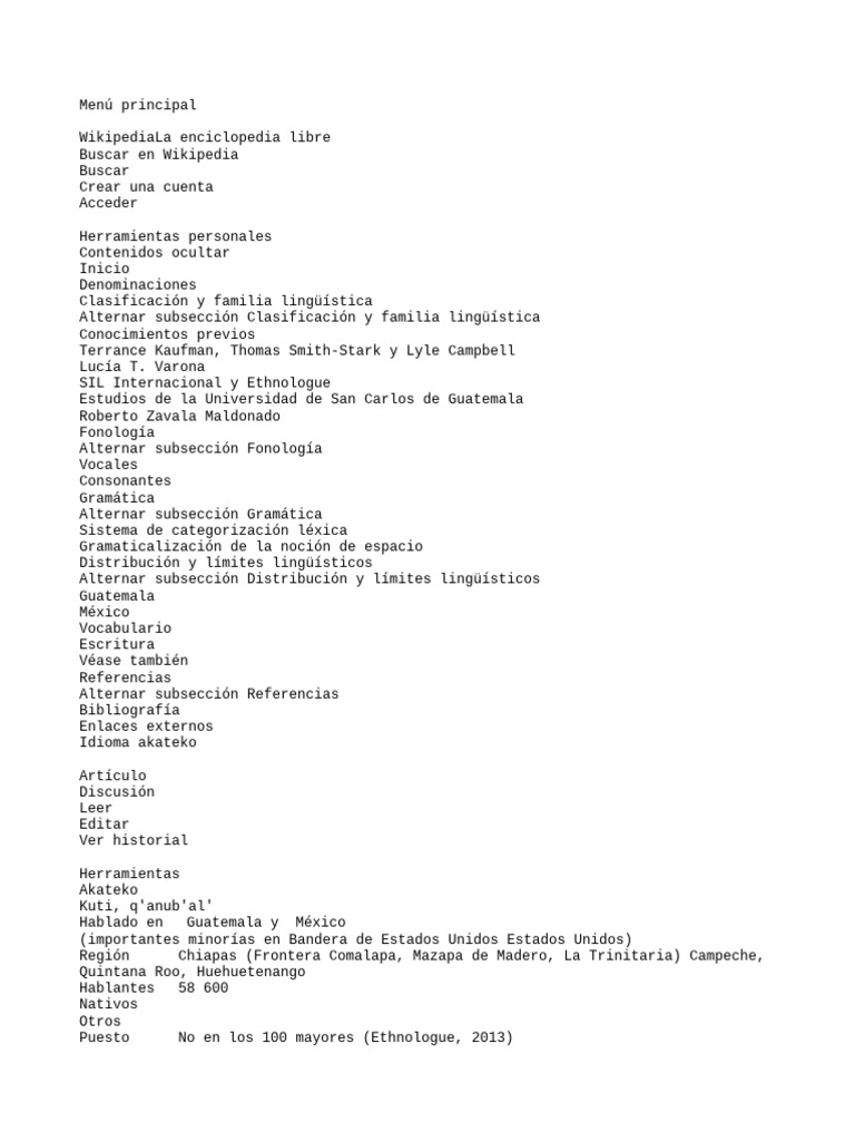 Idioma Akateko | PDF | Lingüística | Fonética