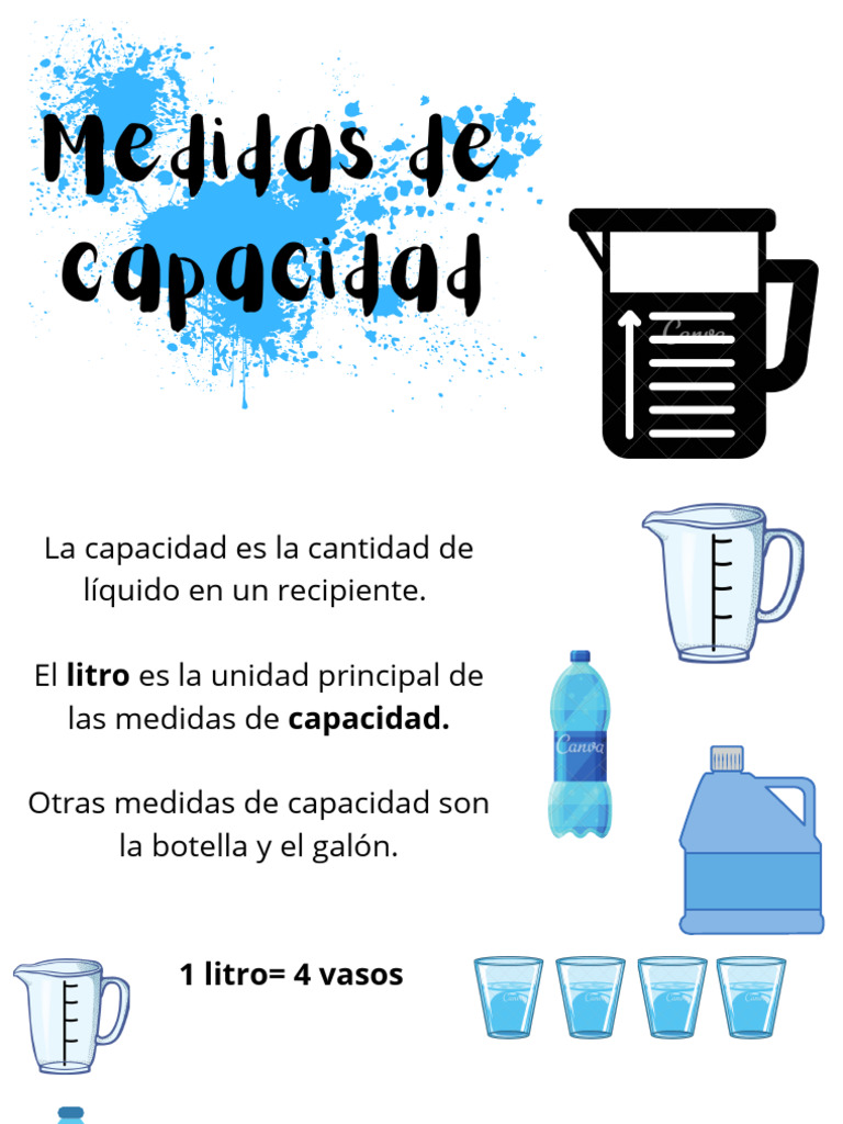 Medidas de Capacidad: Litros y Galones | PDF