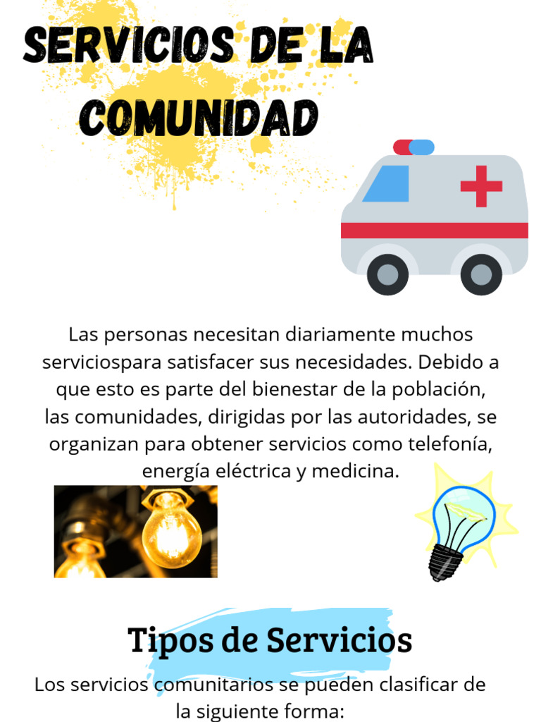 Servicios de La Comunidad | PDF