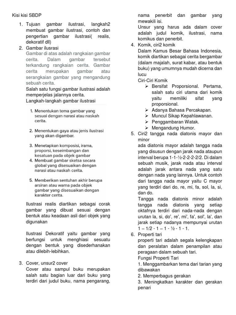 Kisi kisi SBDP | PDF