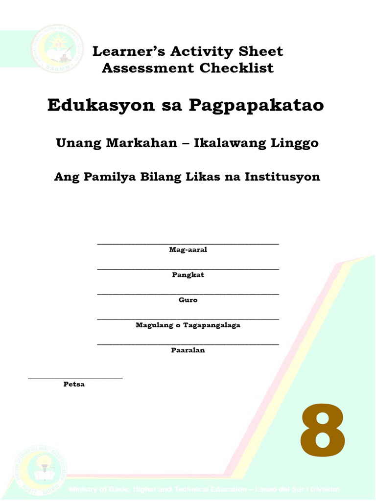 Esp Grade 9 W2 Modules | PDF