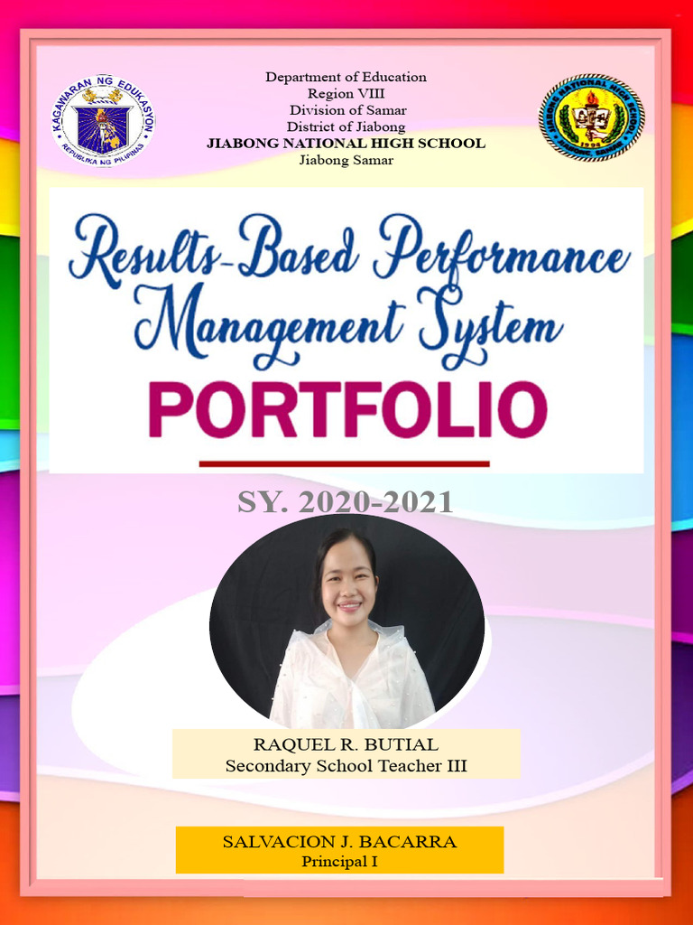 2020 2021 Ipcrf Portfolio Pdf