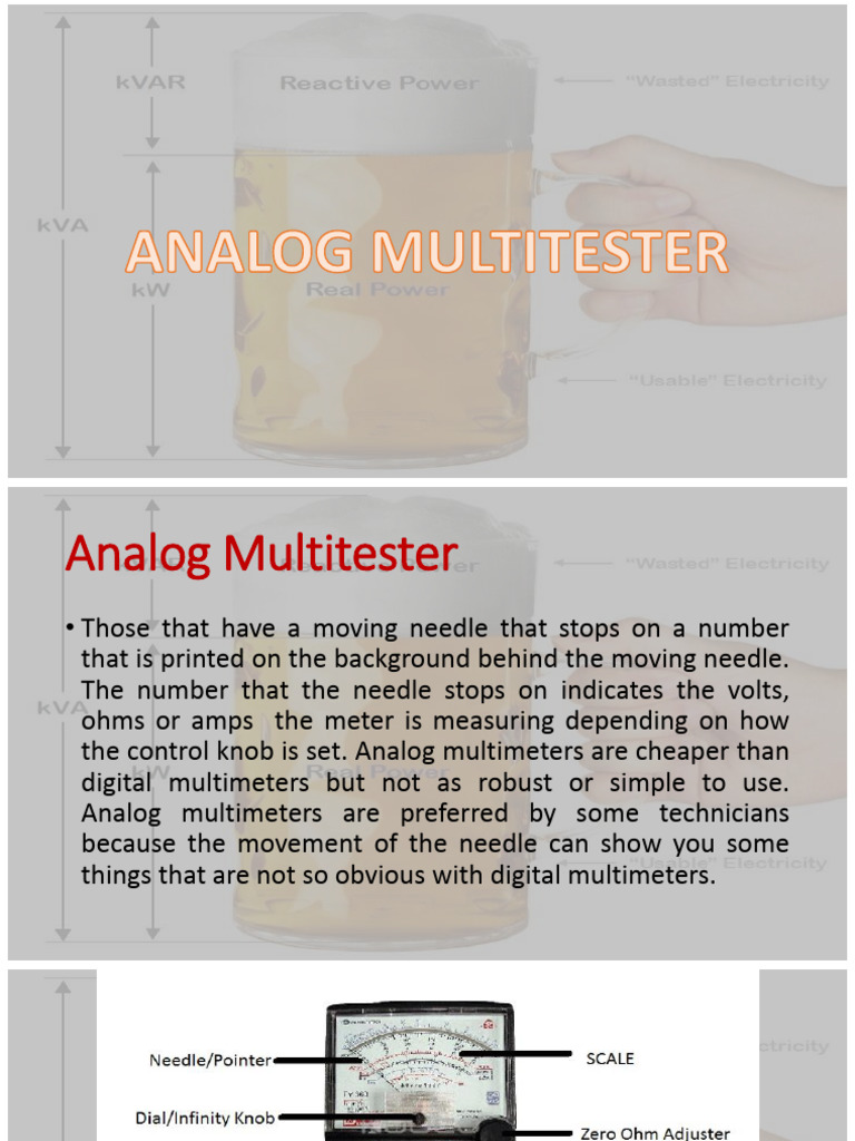 Analog Multitester Guide & Parts | PDF