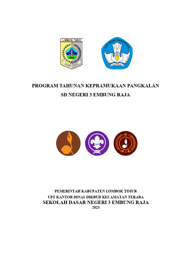 Program Pramuka SDN 3 Embung Raja 2023 | PDF