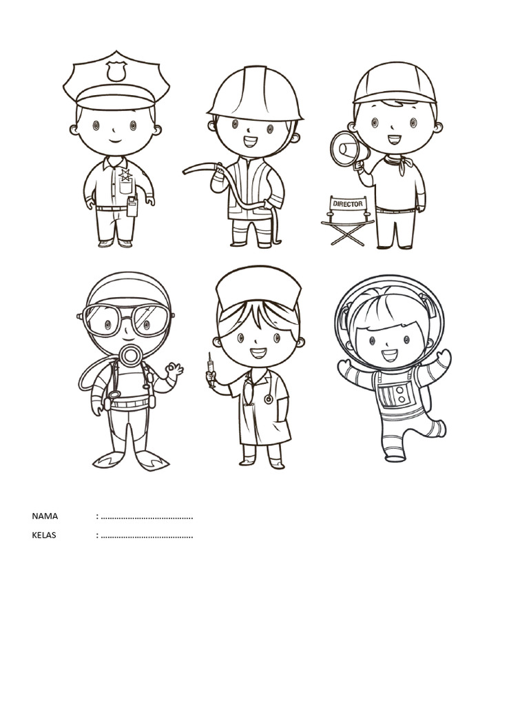 Mewarnai Profesi | PDF