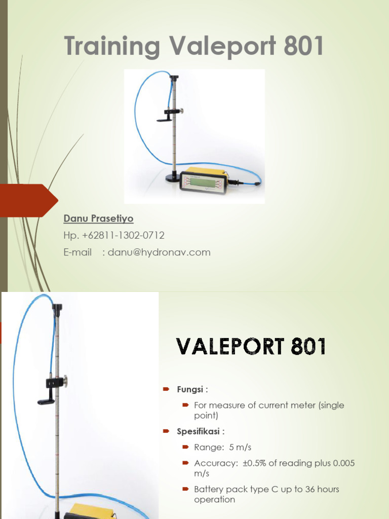 Modul Penggunaan Valeport 801 | PDF