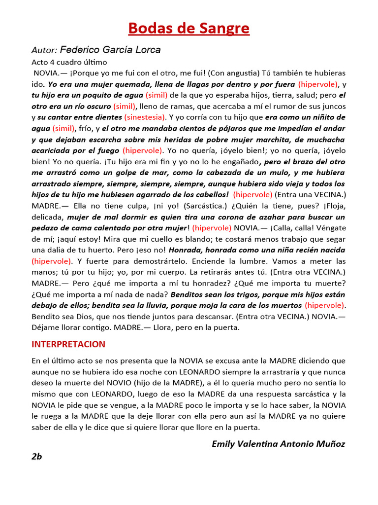 Bodas de Sangre | PDF