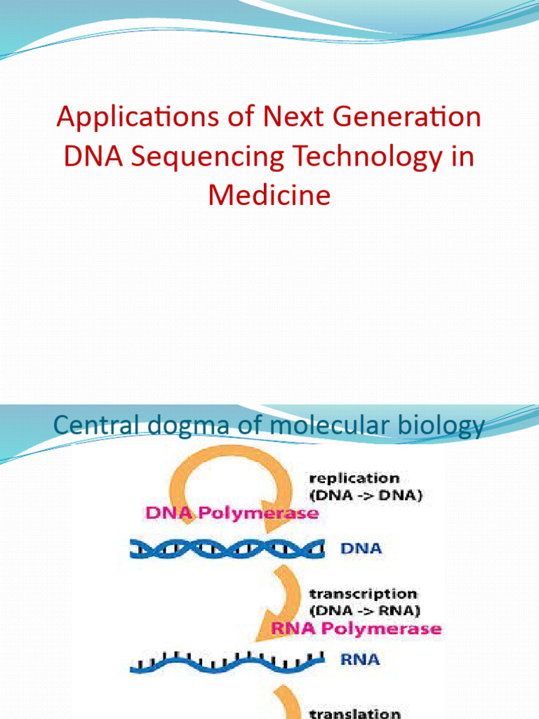 5-Next Generation Sequencing | PDF | Dna Sequencing | Dna Replication