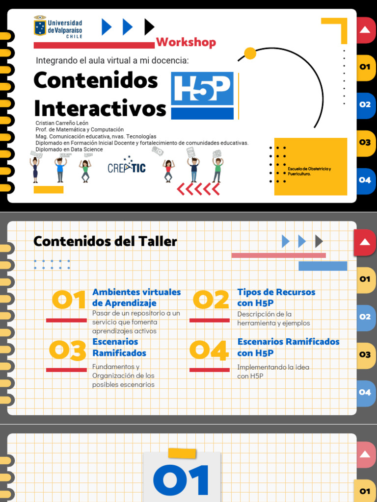 CREATIC H5P Taller 3 - Escenarios Ramificados | PDF