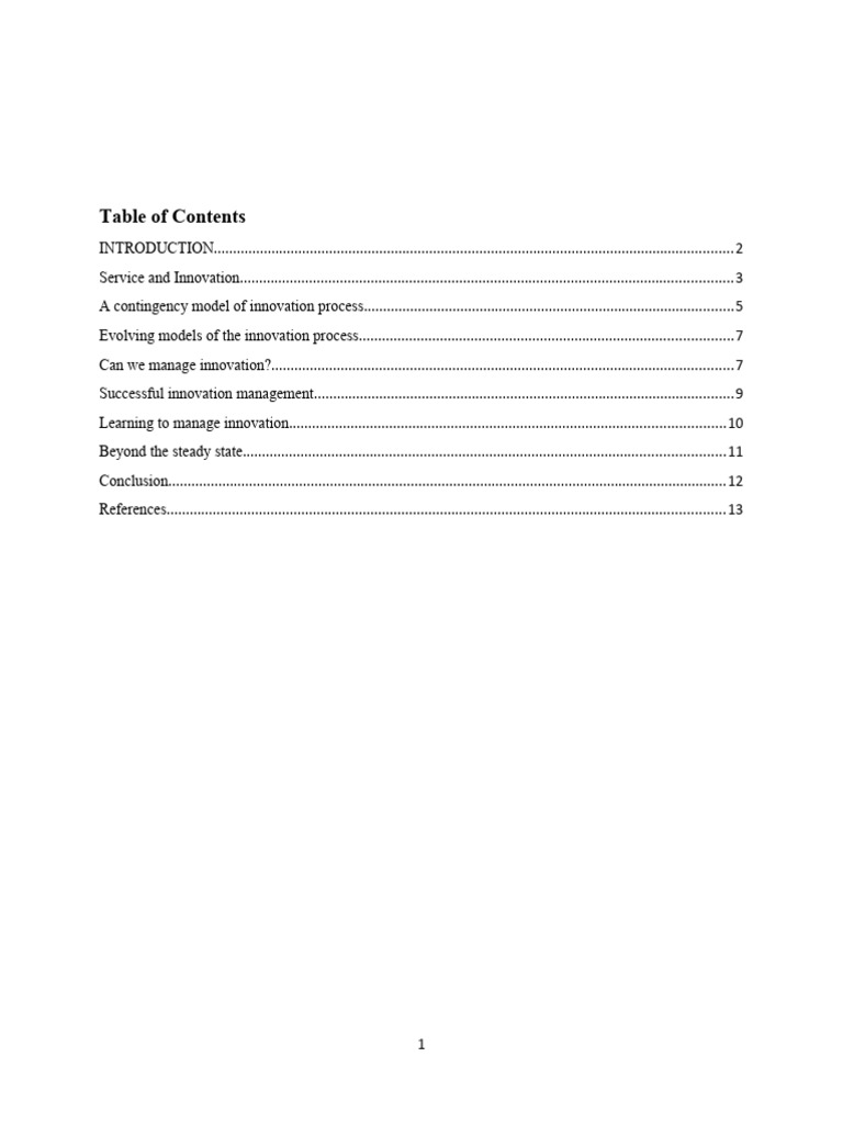 Introduction To Innovation | PDF