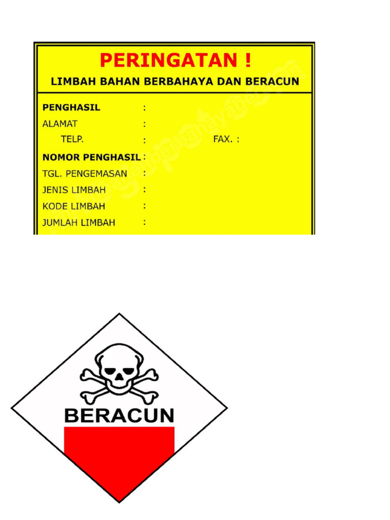 Simbol Limbah b3 | PDF