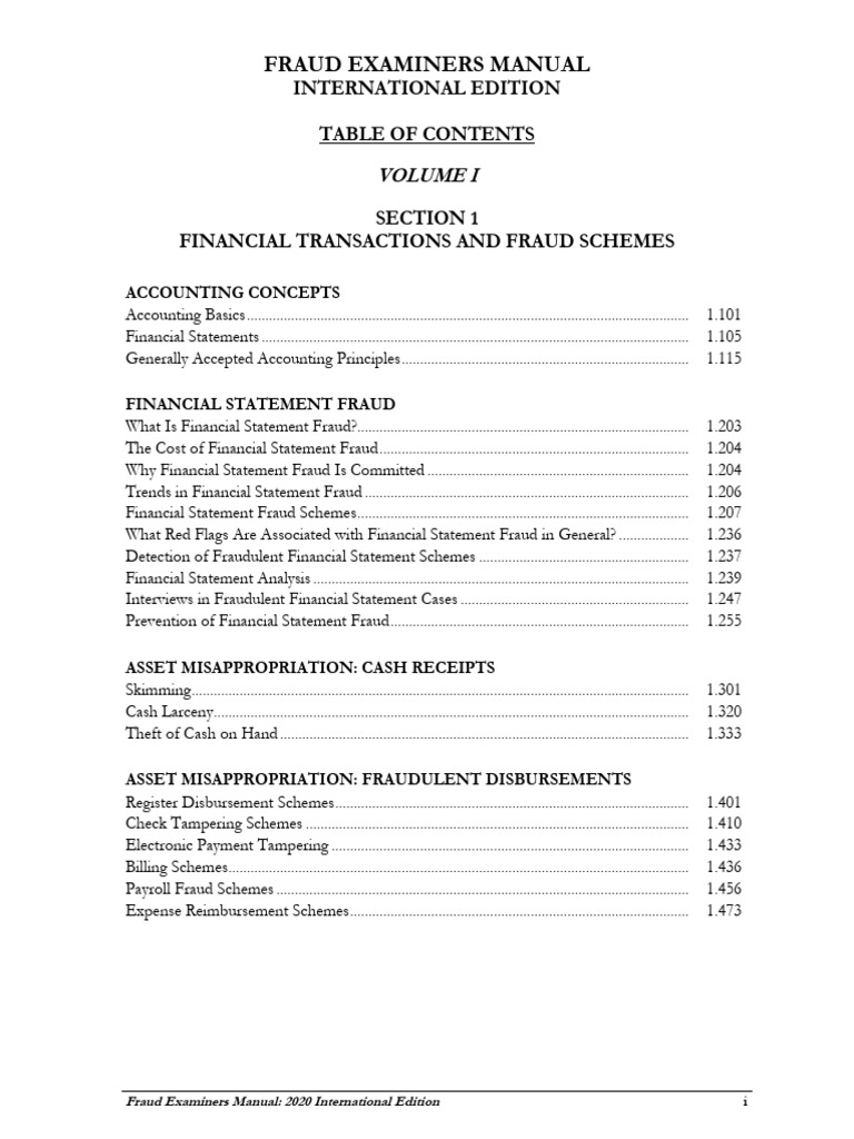 Fraud Examiners Manual | Download Free PDF | Fraud | Identity Theft