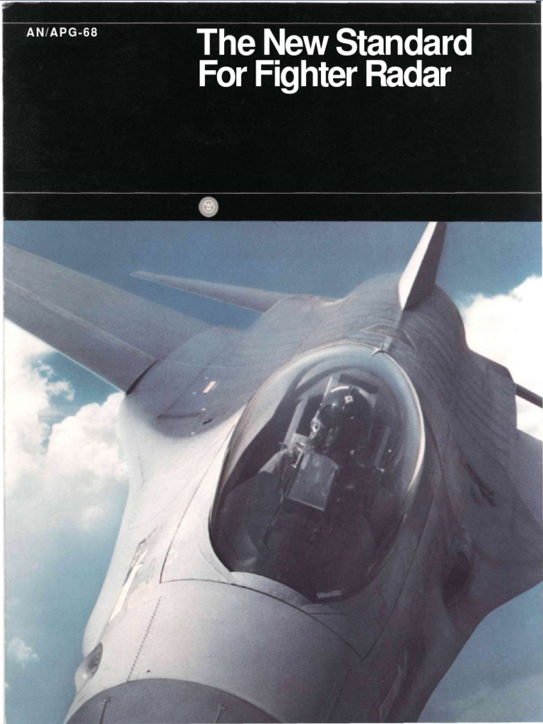 Apg 68 | PDF | Radar | General Dynamics F 16 Fighting Falcon